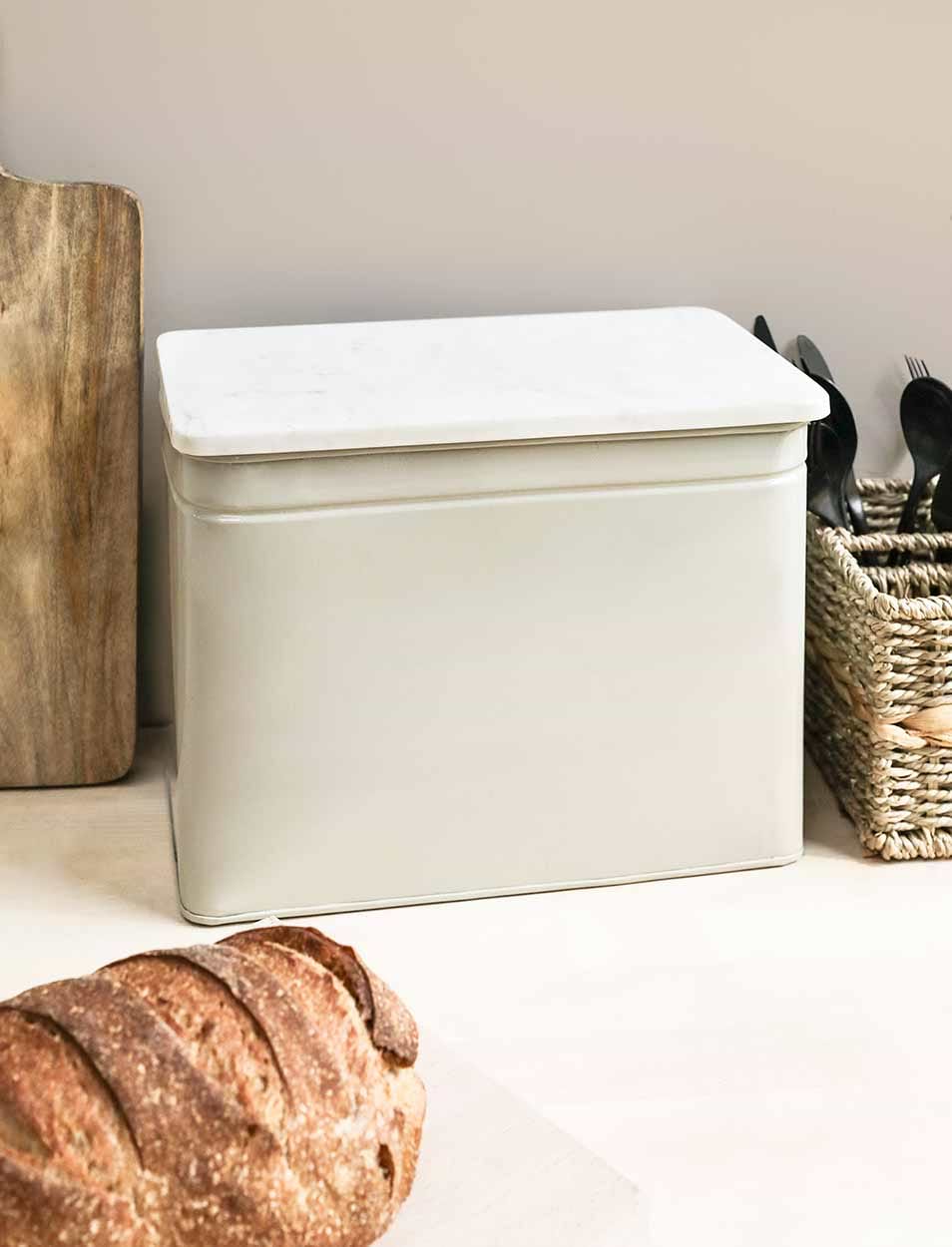 earthenware bread bin