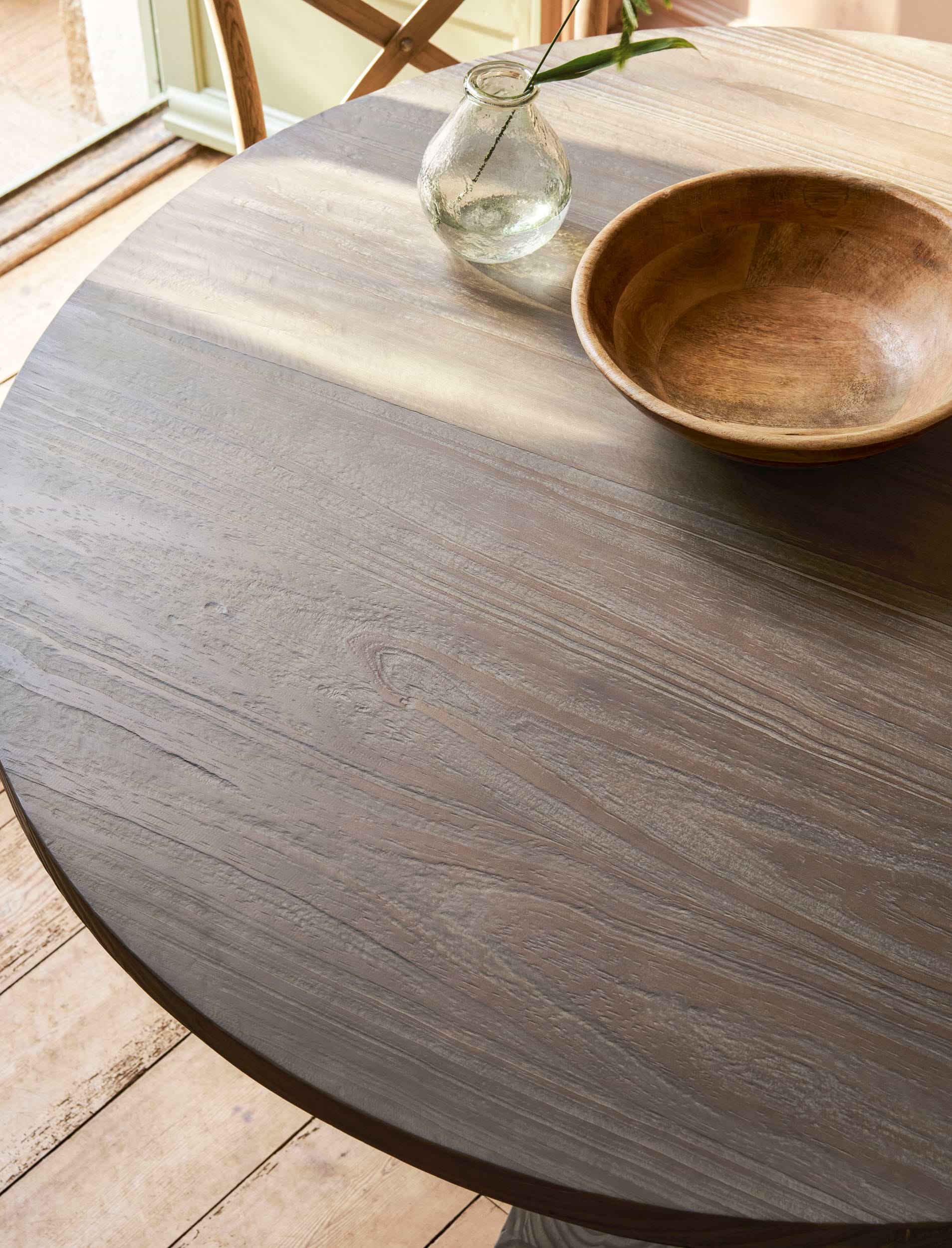 Topsham Round Dining Table - Reclaimed Pine, Natural
