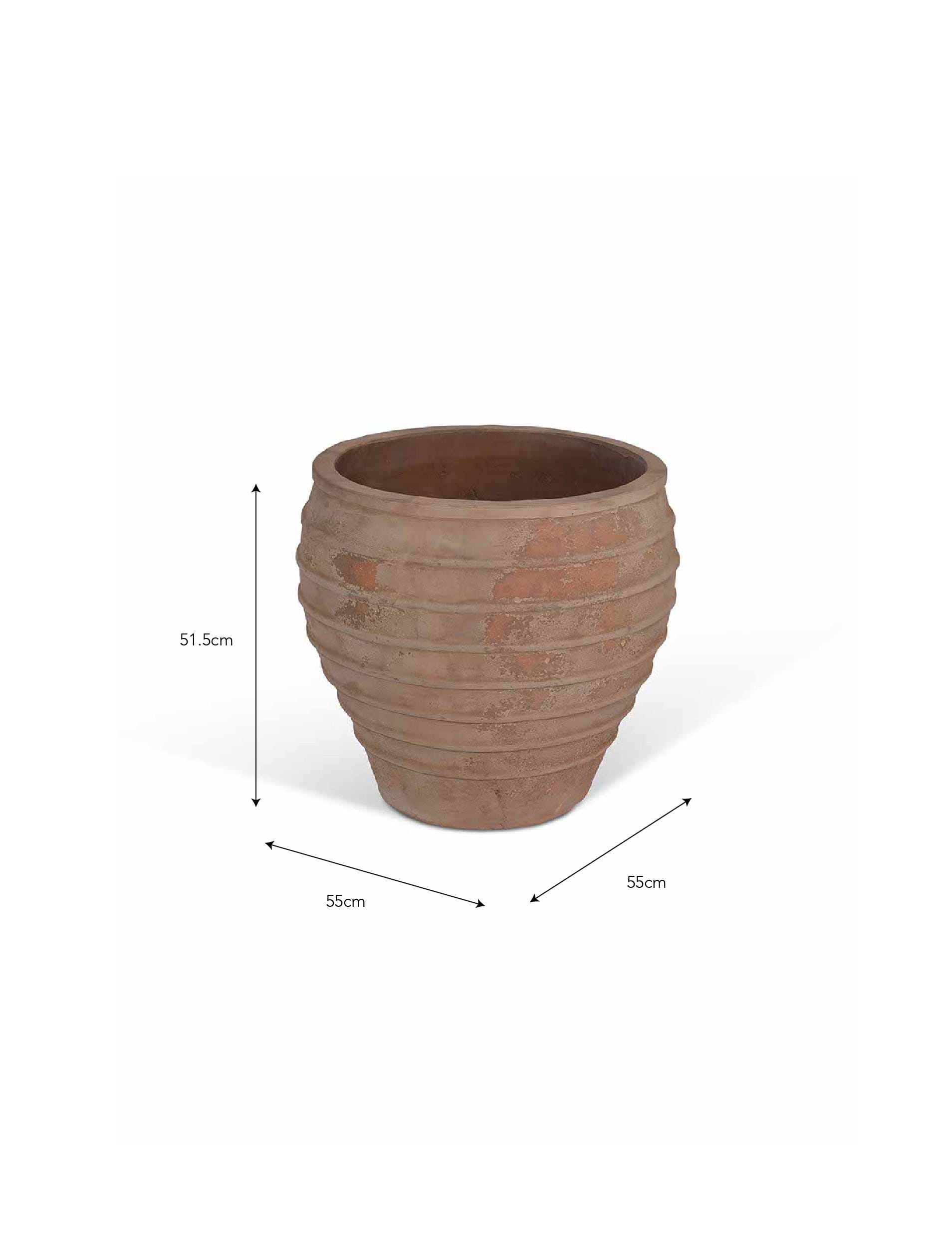 Otterton Planter 50.5cm - Terracotta | Garden Trading