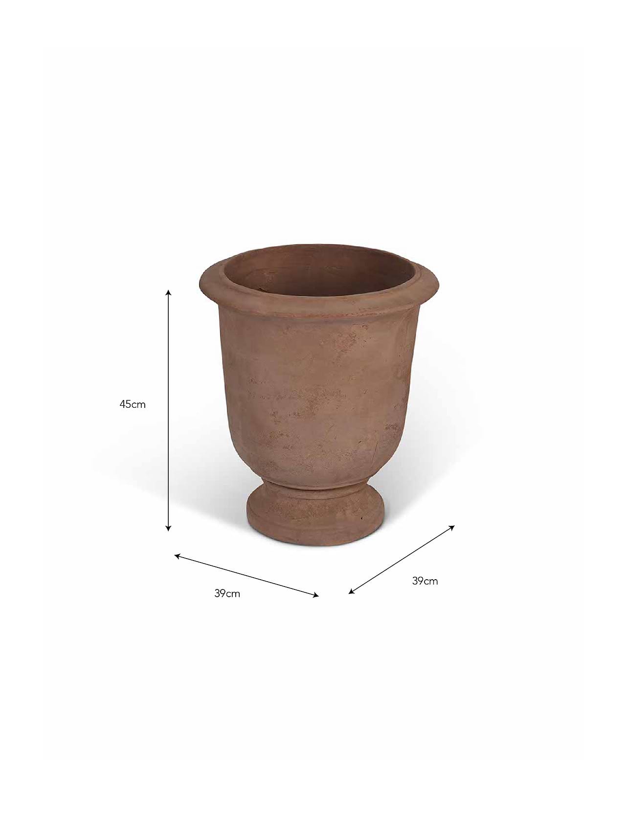 Ubley Planter 45cm - Terracotta | Garden Trading