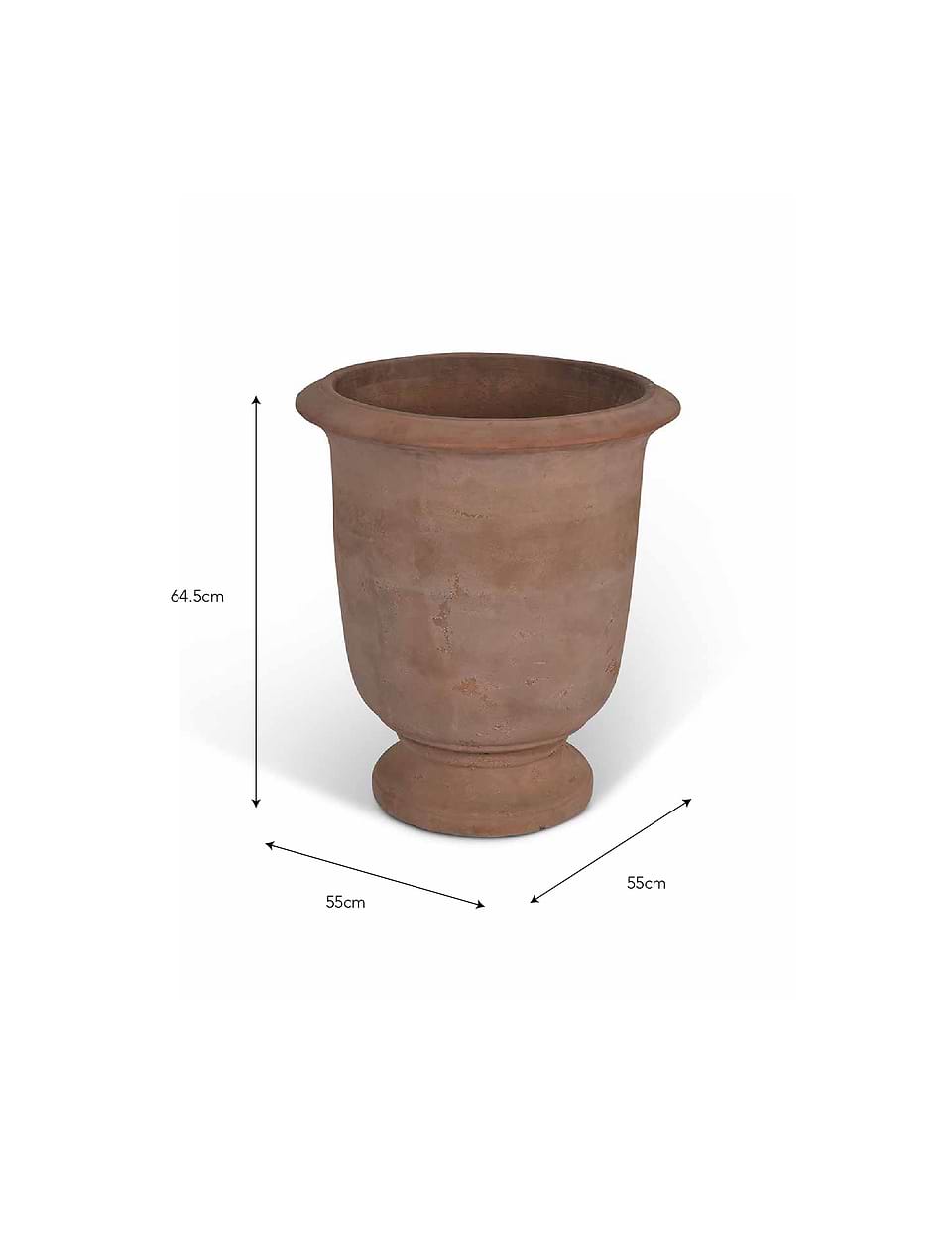 Ubley Planter 64.5cm - Terracotta | Garden Trading