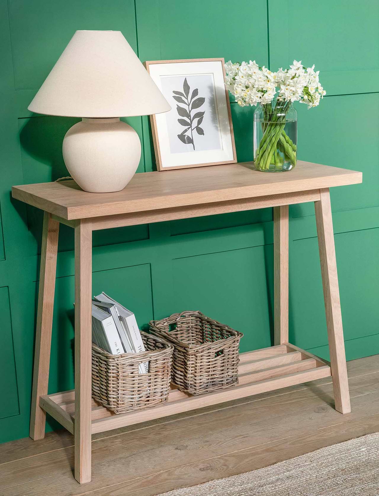 Hambledon Console Table Natural | Garden Trading