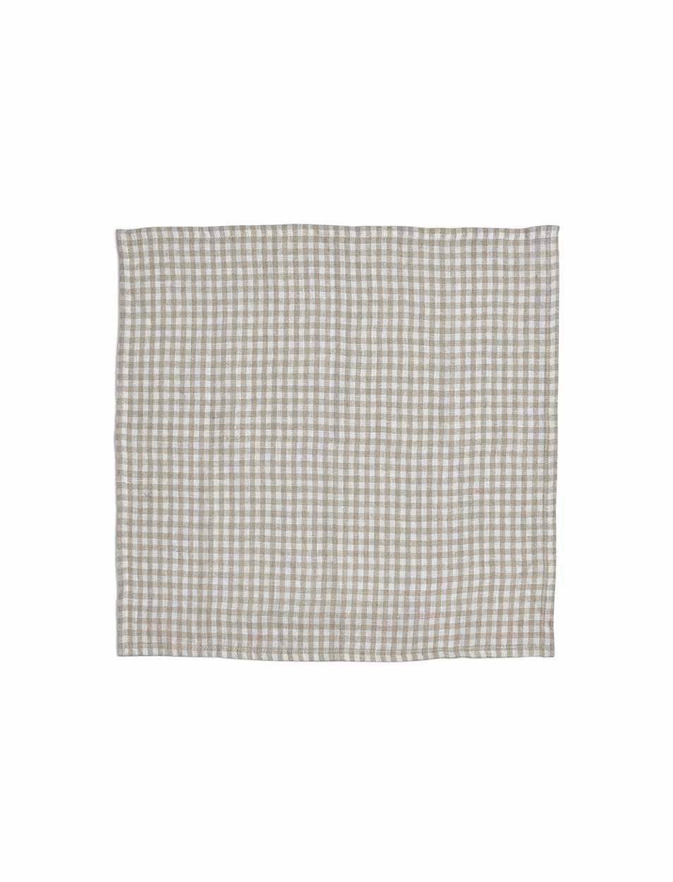Oaksey Checked Napkin - Linen, Natural, Set of 4