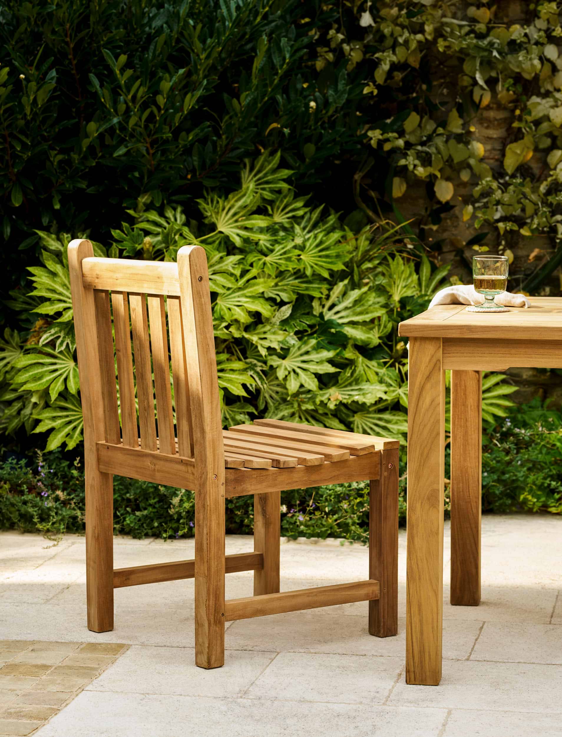 Grisdale Side Chair - Teak, Natural | Garden Trading