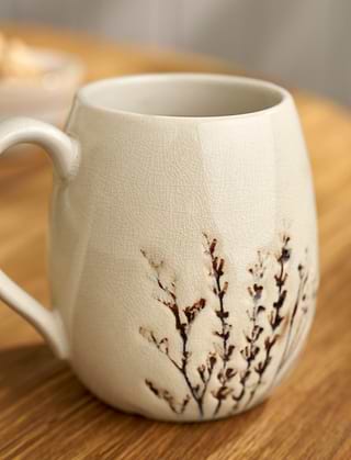 Bea Mug Stoneware Natural | Garden Trading