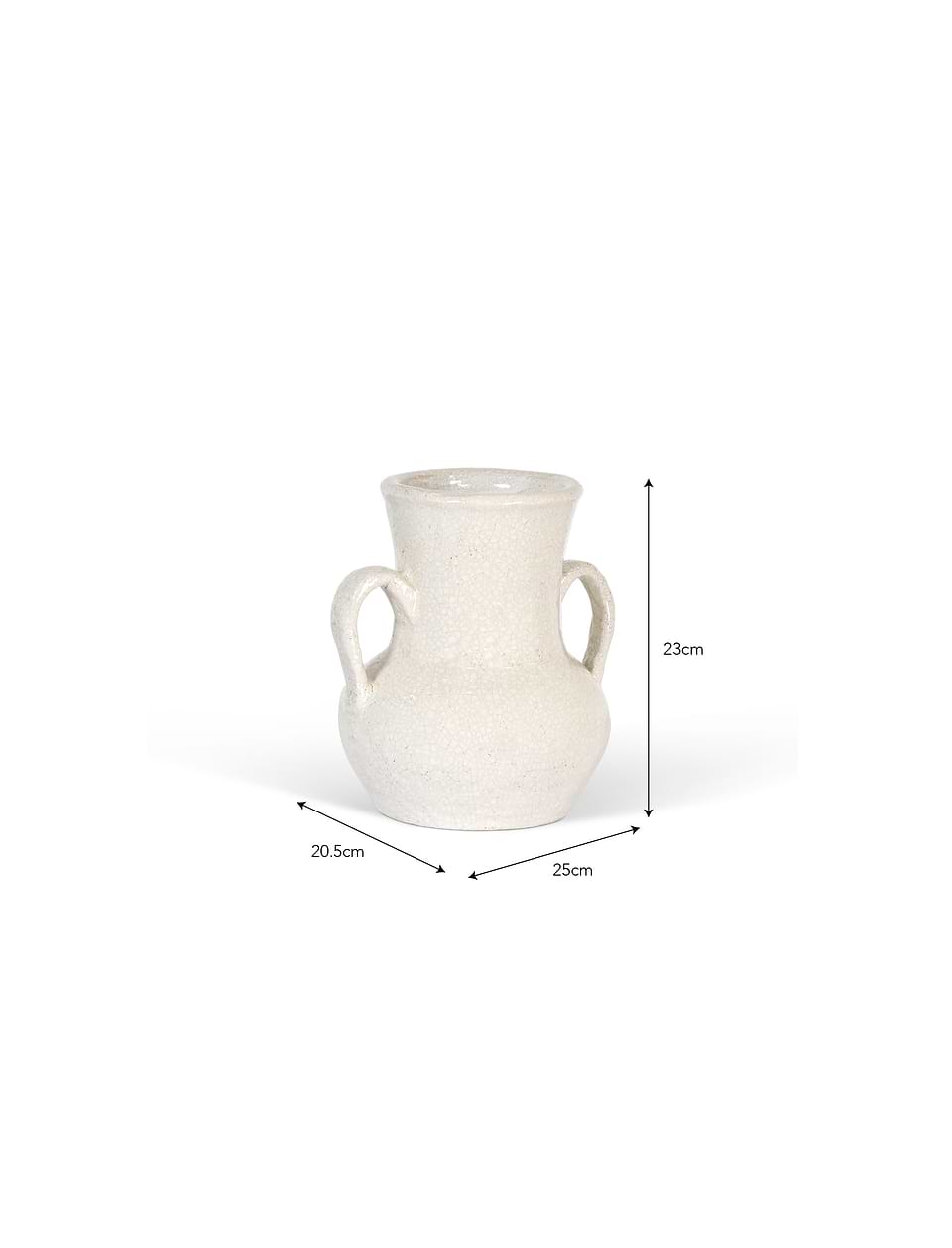 Ravello Vase with Handles White | Garden Trading