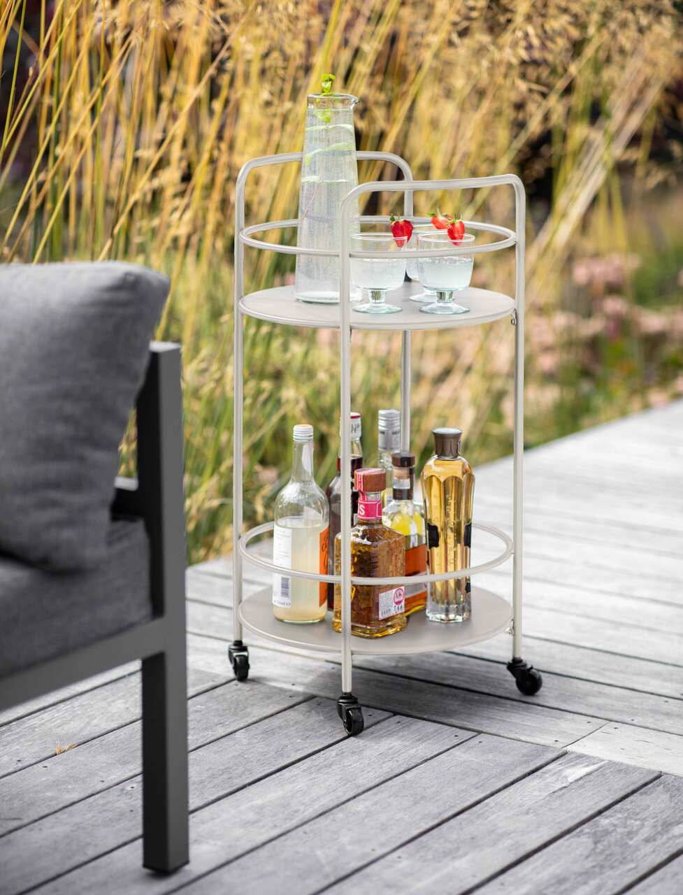 Rive Droite Drinks Trolley Clay | Garden Trading