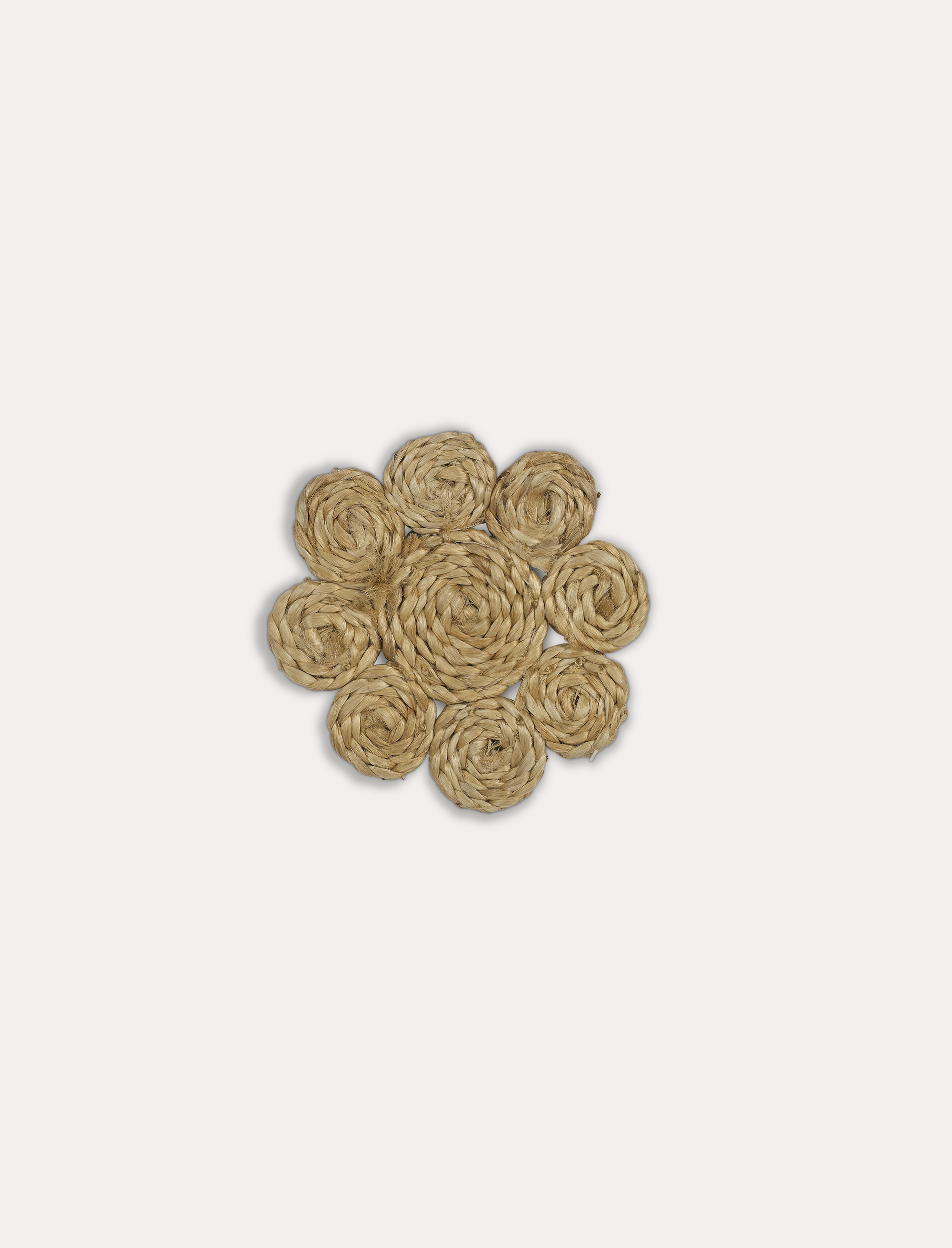 Enslow Coasters - Jute, Natural, Set of 4 | Garden Trading
