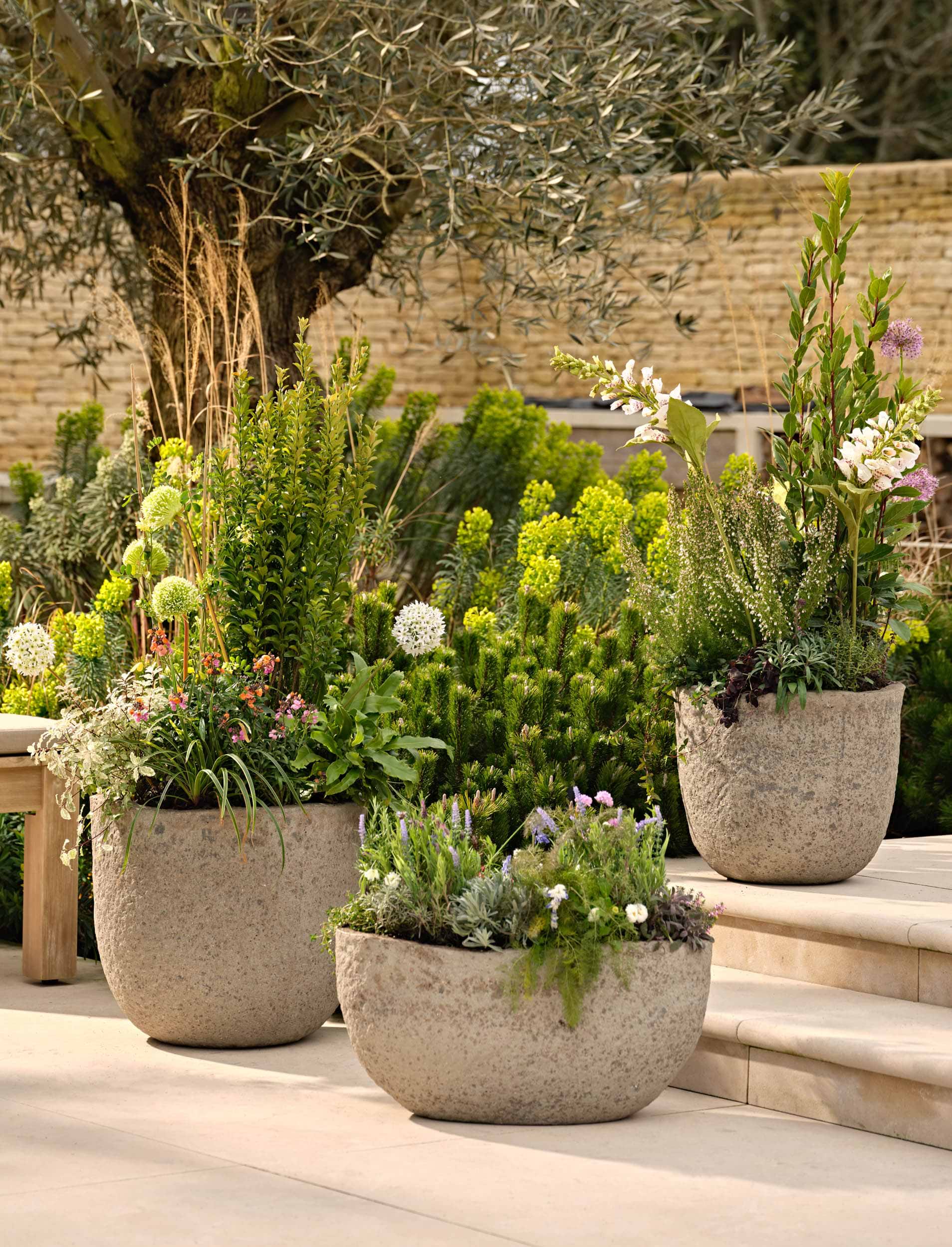 Cranford Planter Oval 60cm - Ficonstone, Grey, Medium