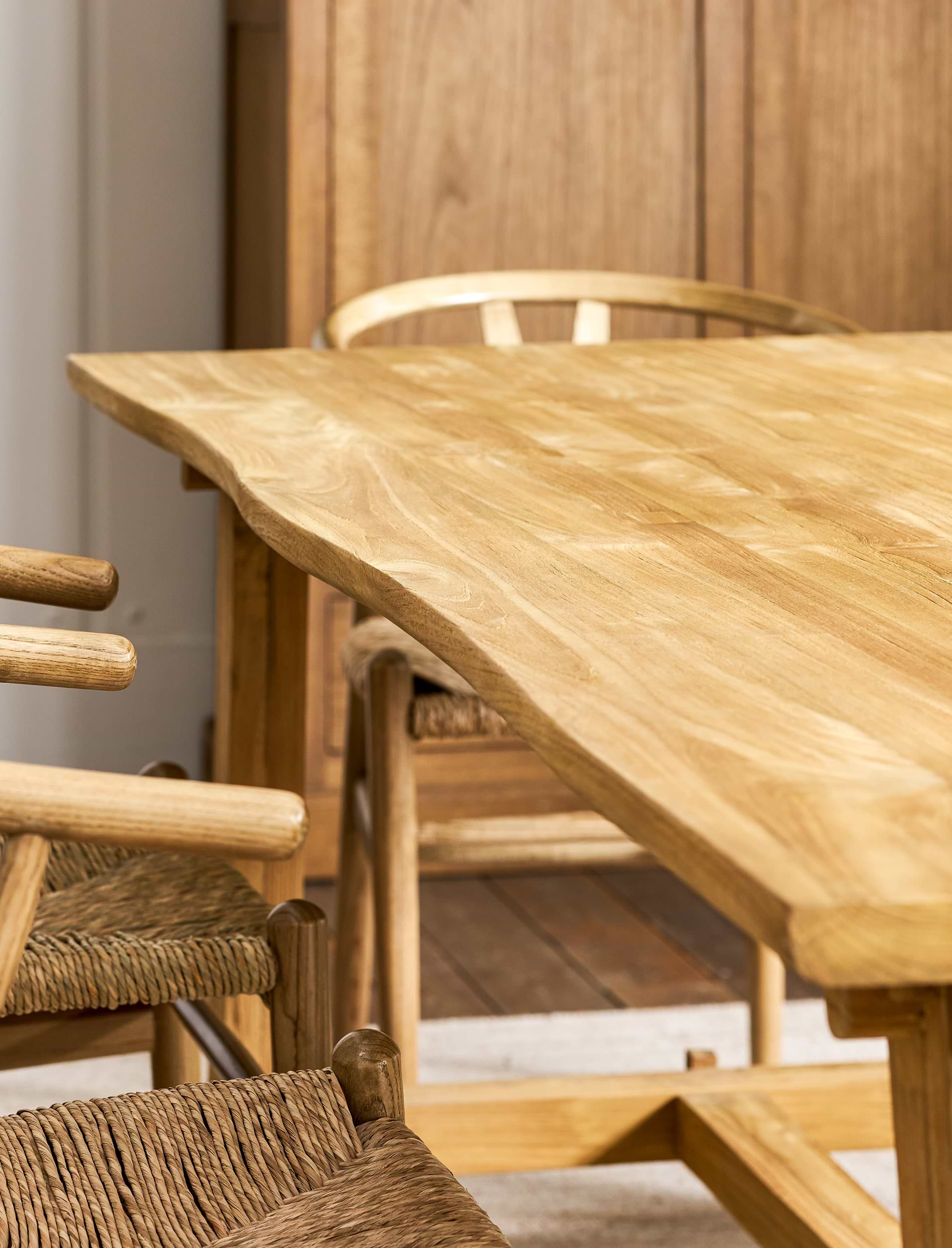 Hanborough Dining Table - Reclaimed Teak, Natural