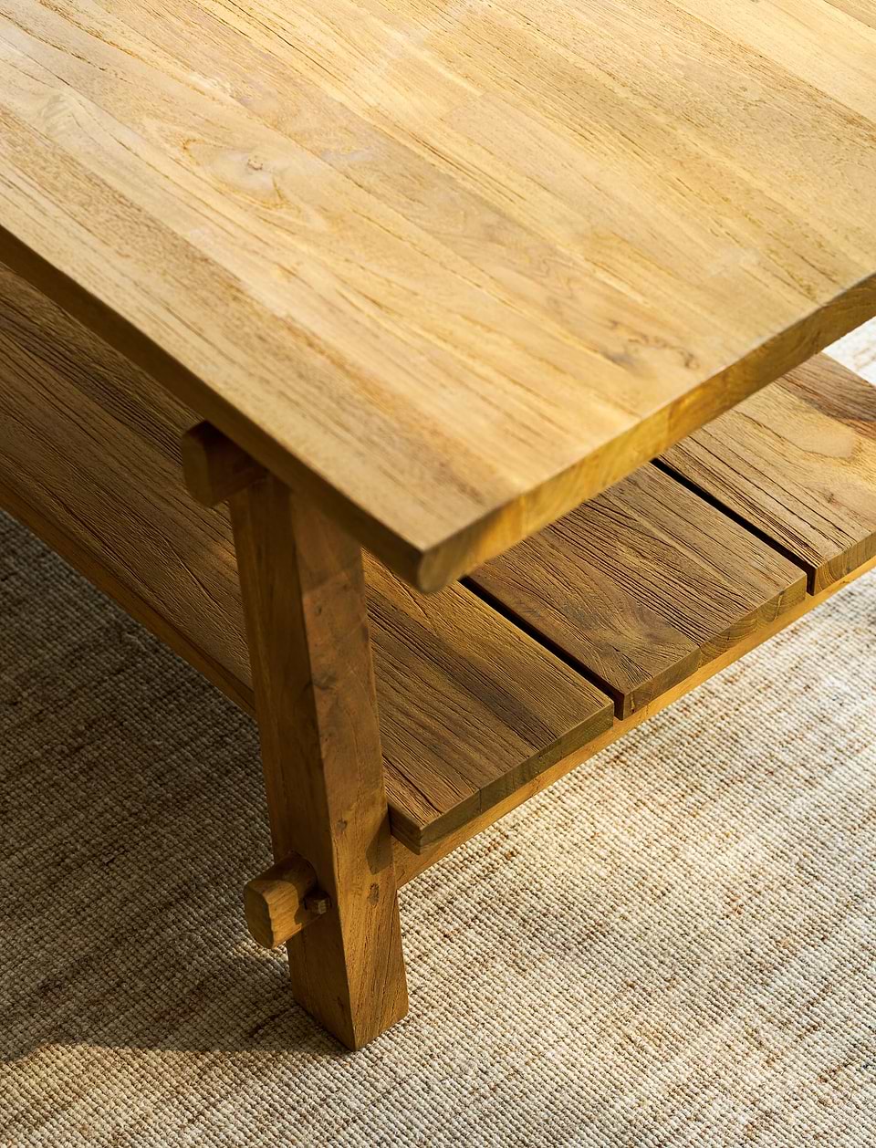 Hanborough Coffee Table - Reclaimed Teak, Natural