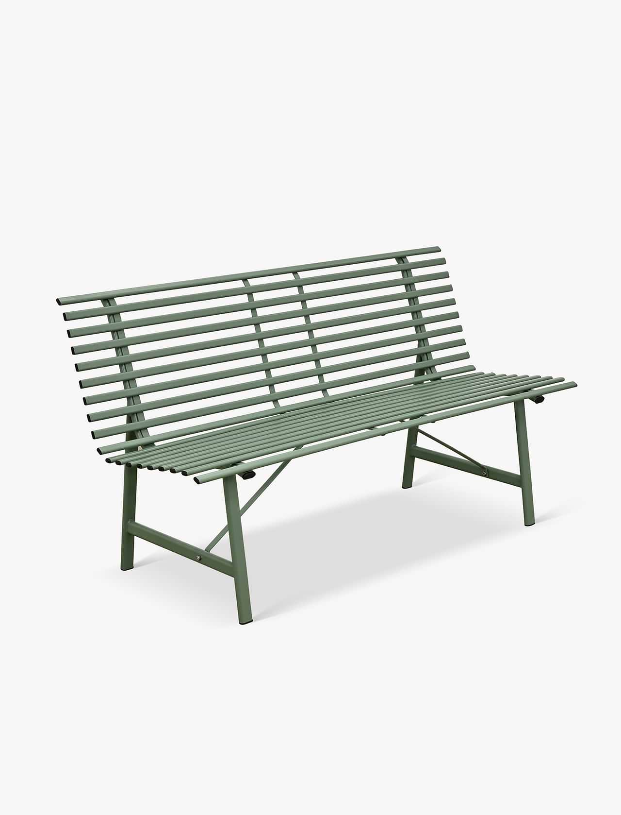 Richmond Bench - Steel, Thistle Green | Garden Trading