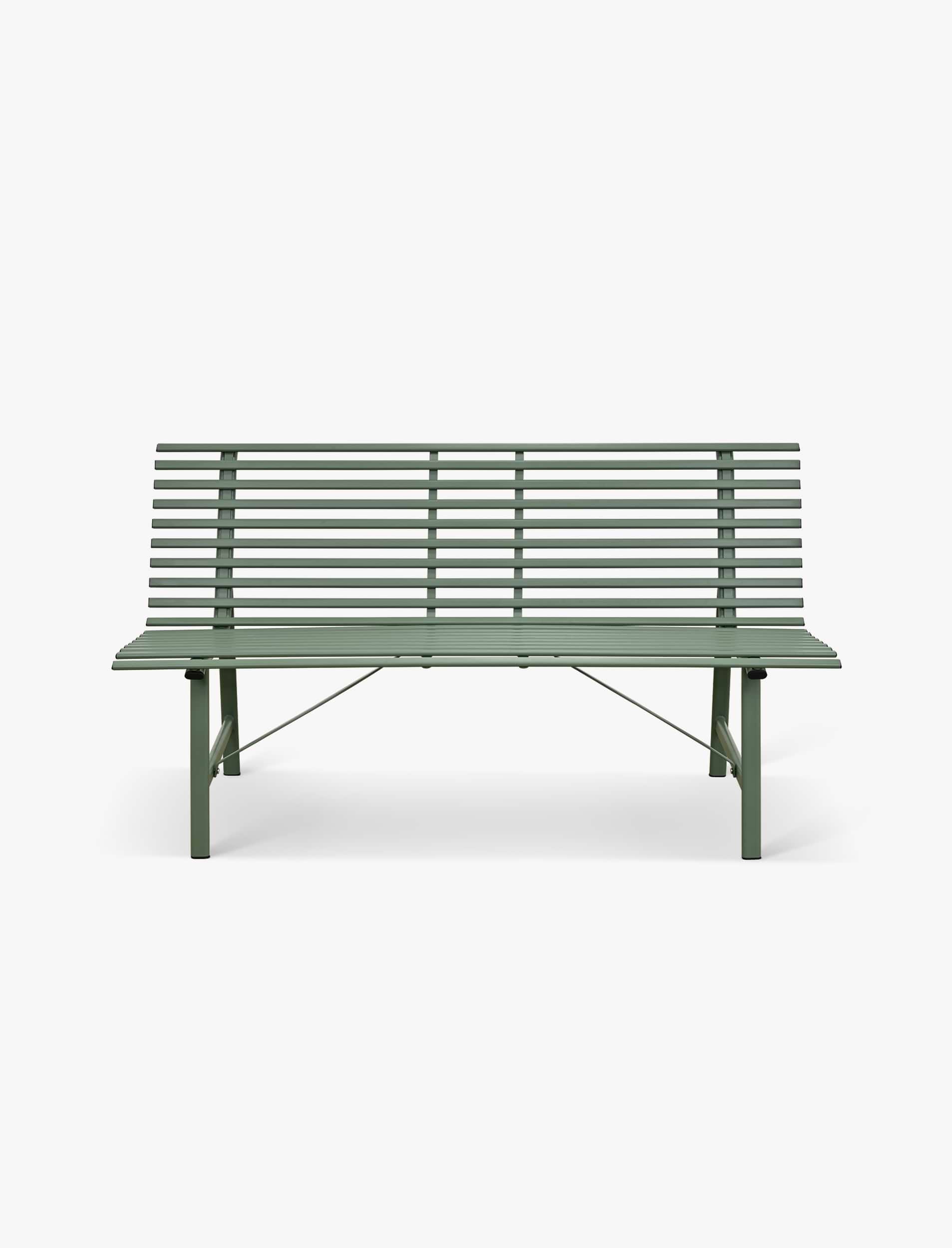 Richmond Bench - Steel, Thistle Green | Garden Trading