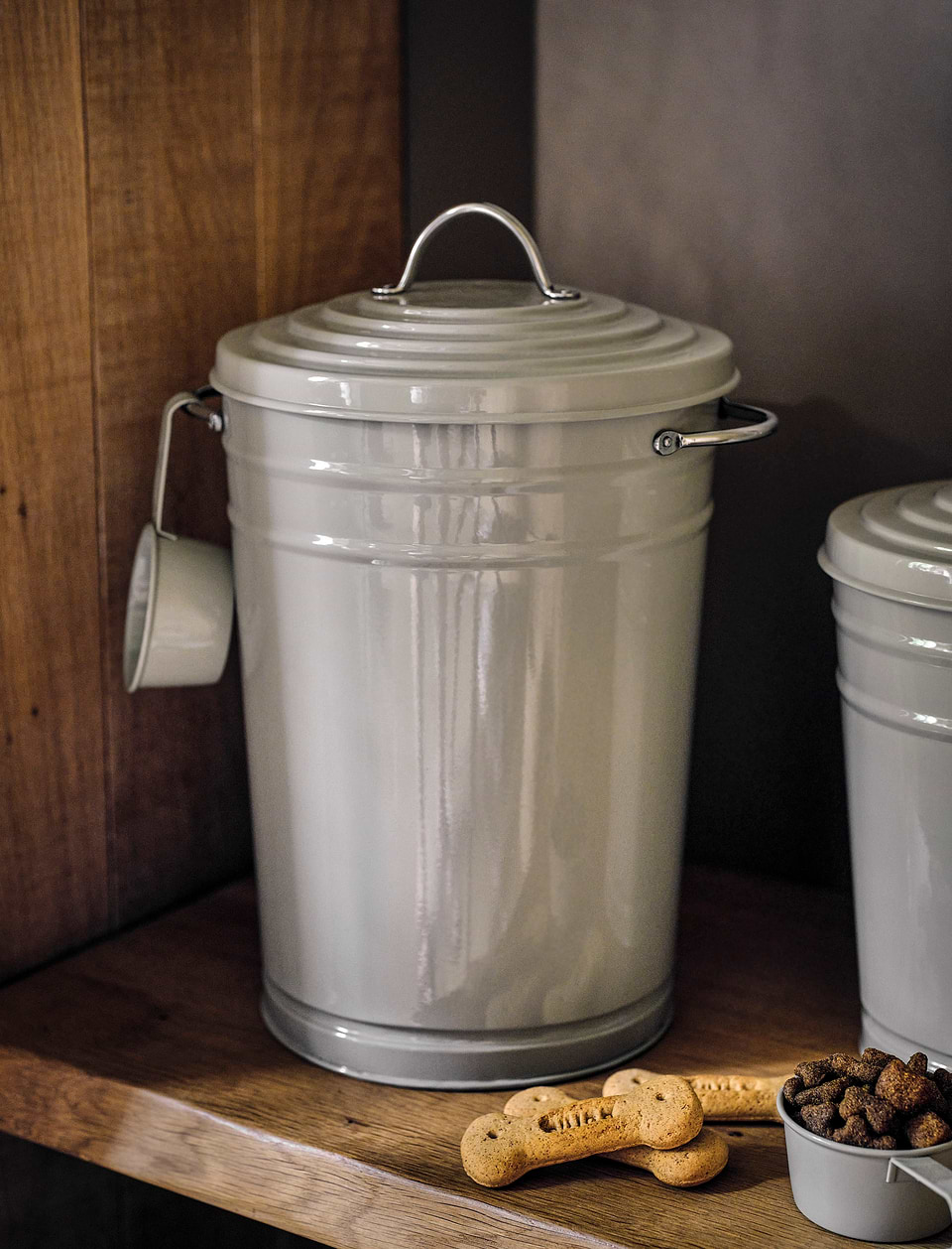 Horsley Pet Food Storage Bin - Powder Coated Steel, Clay, Medi