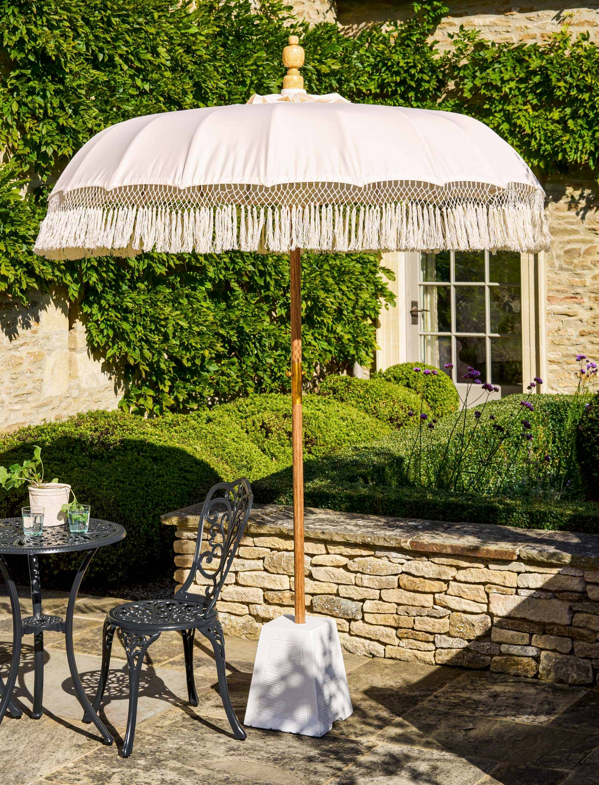 Summerleaze Parasol - Teak, Natural | Garden Trading
