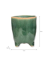 Positano Pot 7.2cm Forest Green | Garden Trading