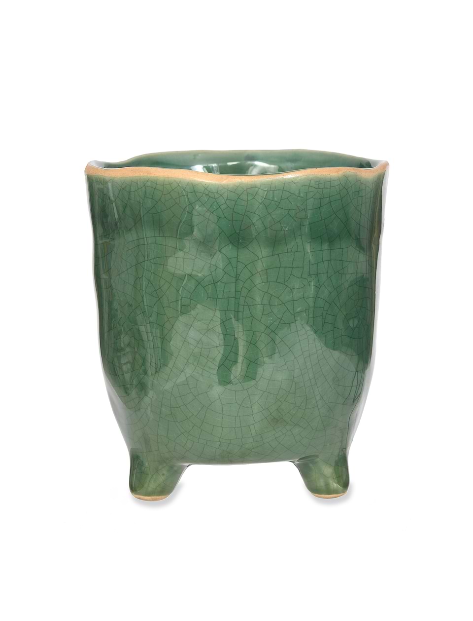 Positano Pot 13.5cm Forest Green | Garden Trading