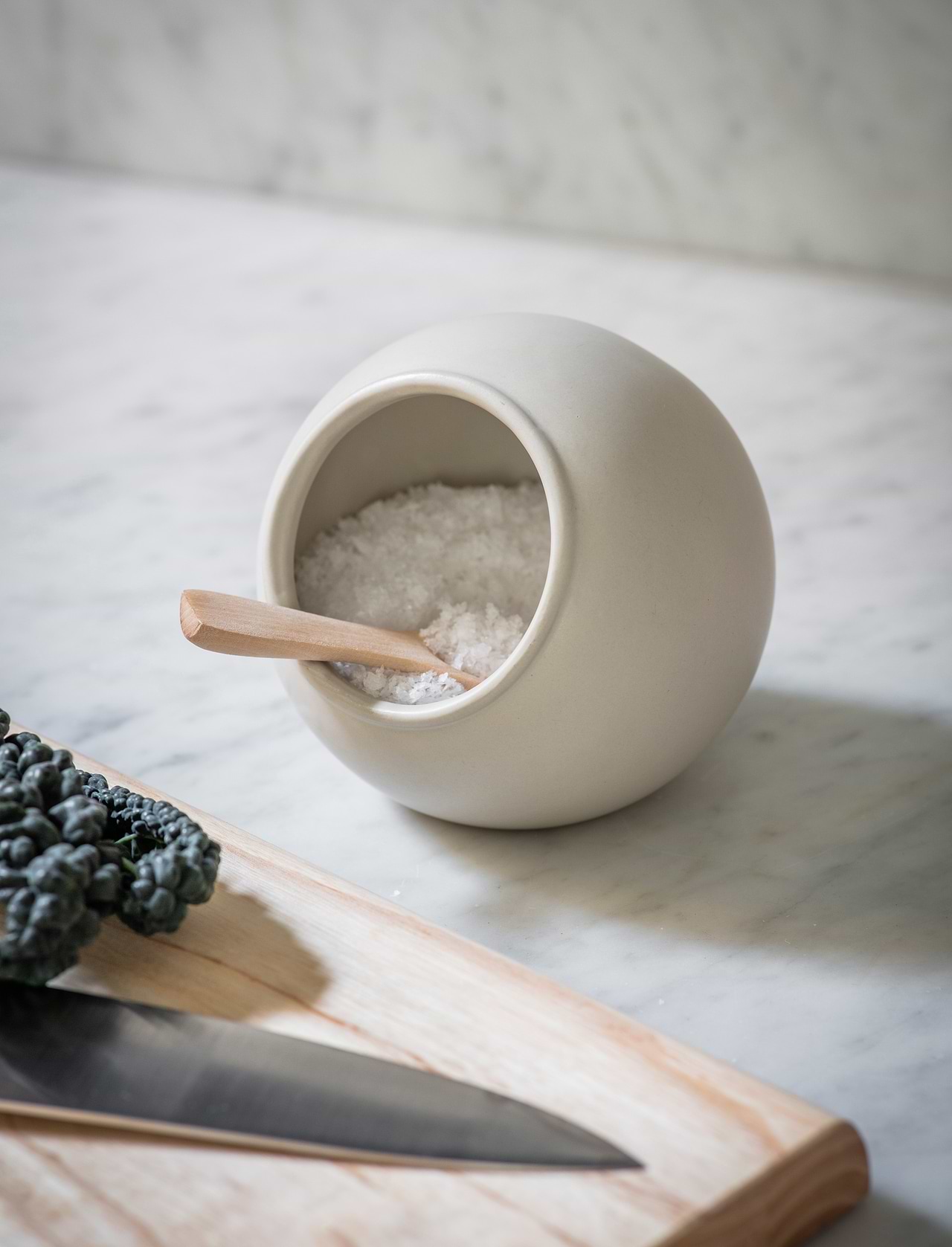Classic Salt Cellar - Ceramic, White | Garden Trading