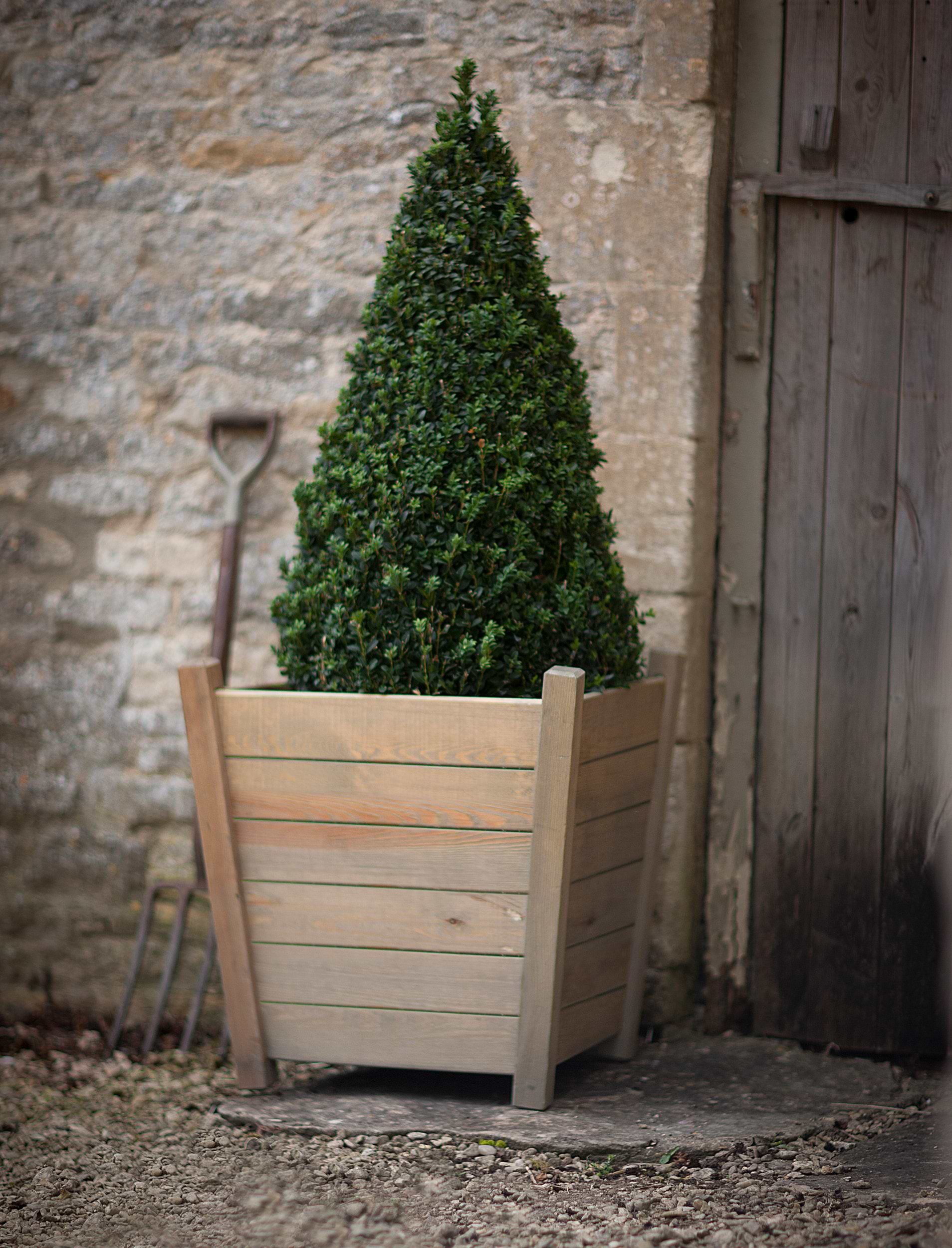 Kingham Planter 60cm - Spruce, Natural | Garden Trading
