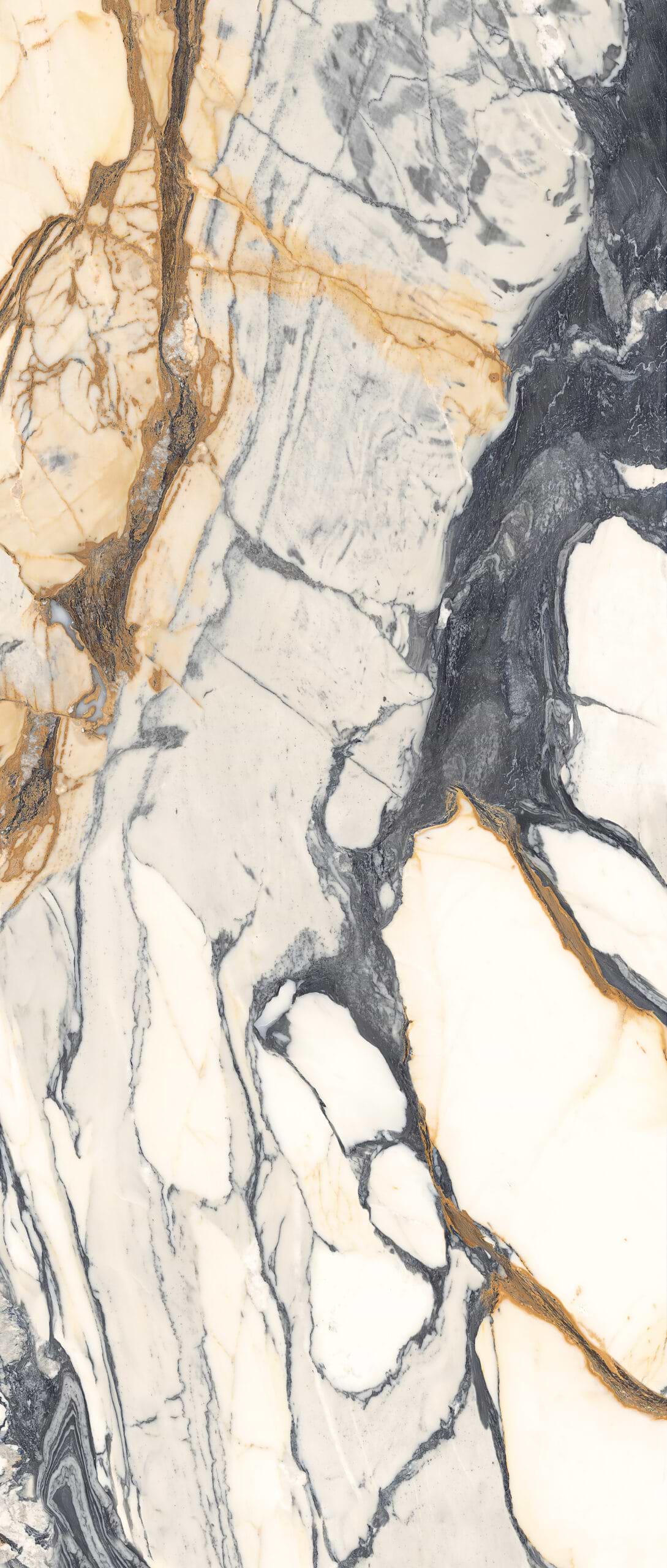 Calacatta Picasso Polished Porcelain Slab – White Sparkle Effect ...