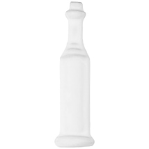 Buy Nabi Natural White 1x6 Glossy Glass Corner Base Molding | TileBar.com