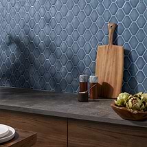 Buy Brookline Diamond Coastal Blue 3x4 Glossy Ceramic Mosaic Tile ...
